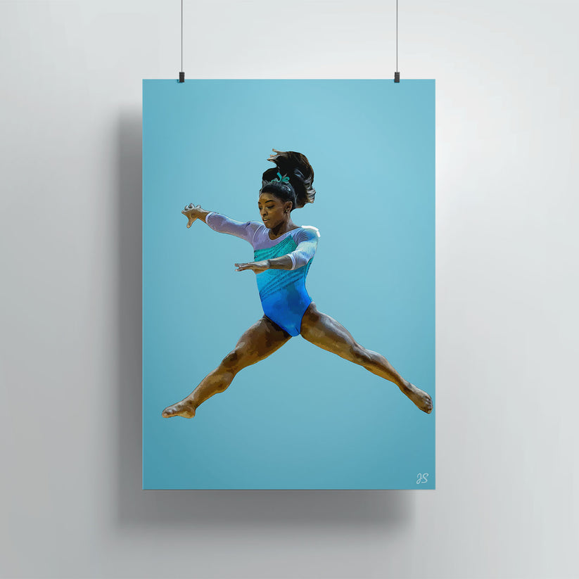 Simone Biles Posters & Frames – JS Sports Prints & Frames